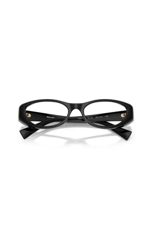 Miu Miu Oval Acetate Eyeglasses