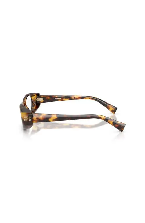 Miu Miu Oval Optical Glasses - Tortoise