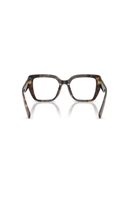 Dolce & Gabbana Square Acetate Eyeglasses - Tortoise