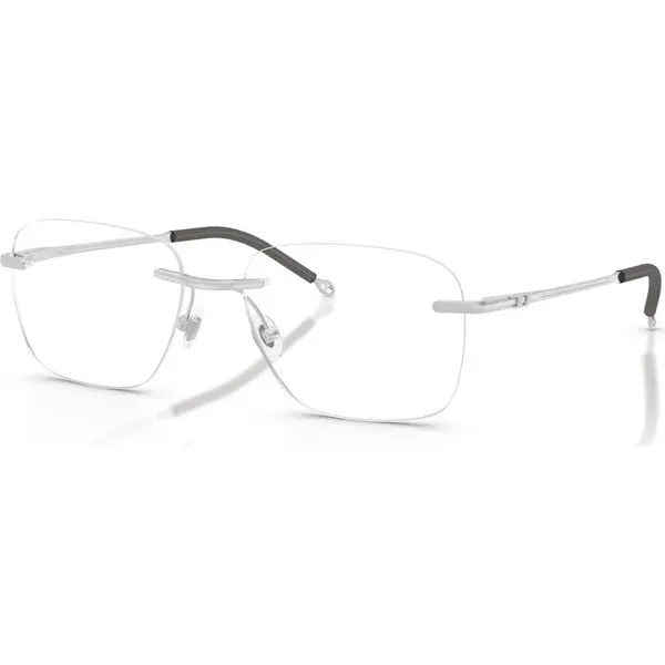 DIESEL® Rectangle Rimless Metal Eyeglasses - Transparent