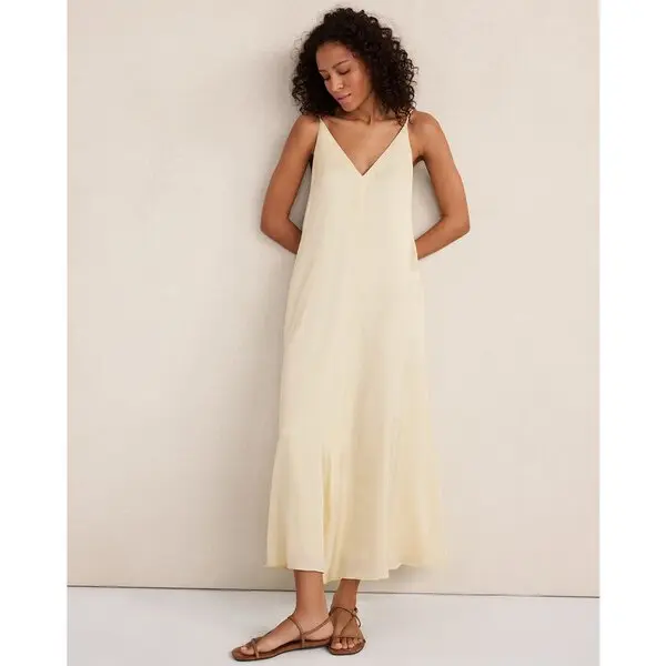 HAVEN WELL WITHIN Silky Maxi Dress - Straw