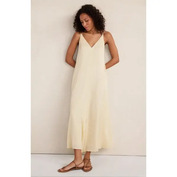 HAVEN WELL WITHIN Silky Maxi Dress - Straw
