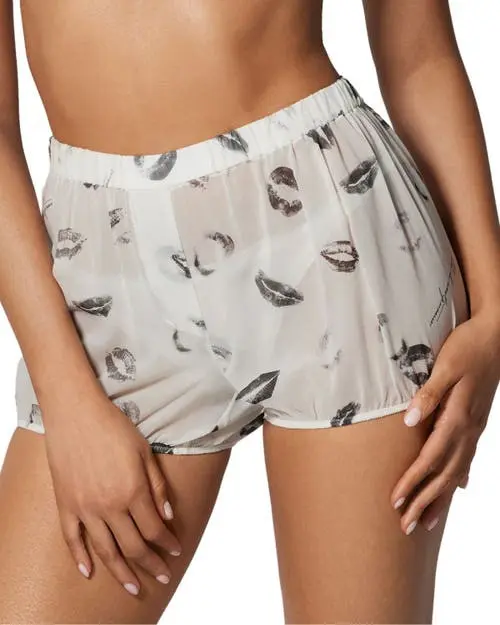 Kiki De Montparnasse Bisou Bisou Bloomer - Black/ivory