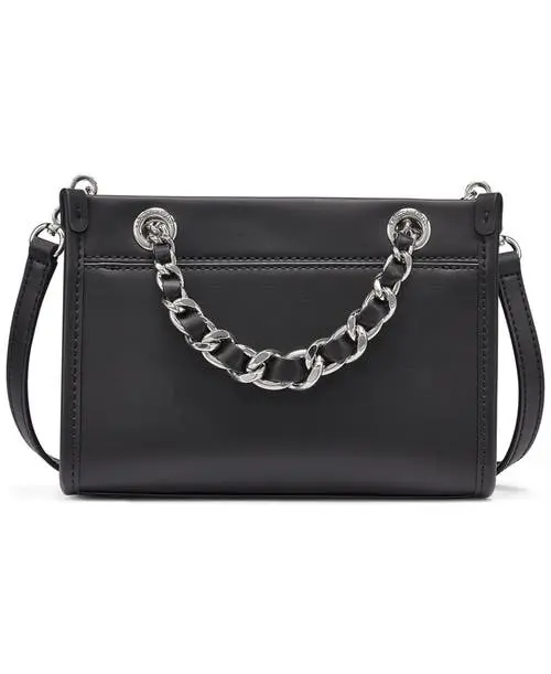 Karl Lagerfeld Paris Savoie Crossbody Bag With Embellished Flower - Black/silver