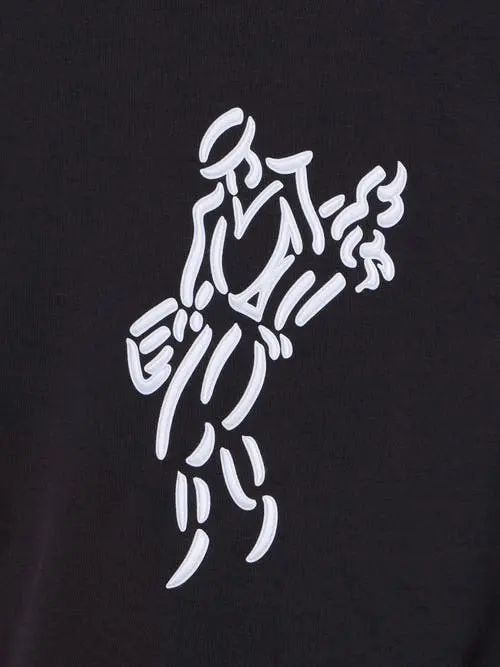 ASHWORTH GOLF Golfman Satin Stitch Crewneck - Black