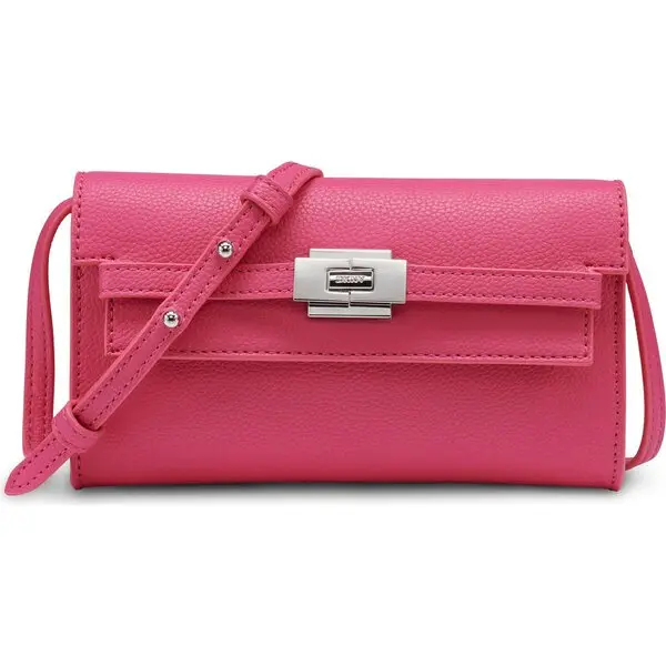 Dkny Bryar Wallet On A String - Hot Pink