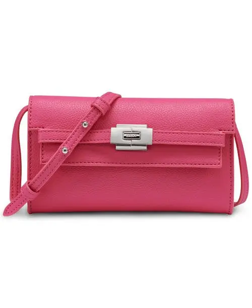 Dkny Bryar Wallet On A String - Hot Pink