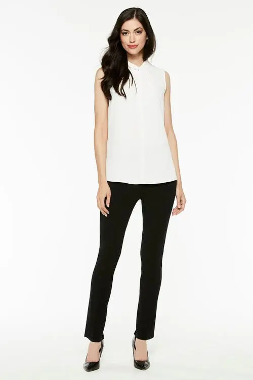 Ming Wang Knit Slim-leg Pants