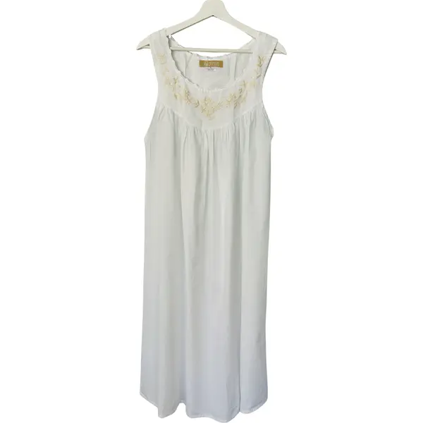 MAISON D'HAITI Garland Nightgown - Ecru