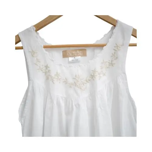 MAISON D'HAITI Garland Nightgown - Ecru