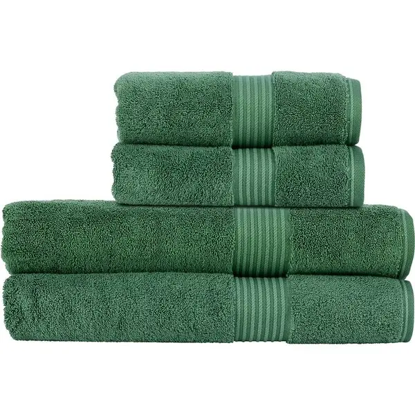 CHRISTY Supreme Hygro Luxury 100% Supima Cotton 4 Piece Bath Sheet Set - Spruce