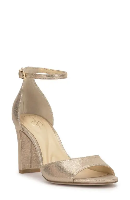 Jessica Simpson Luxcilla Block Heel Sandal - Champagne