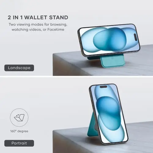 SATECHI Vegan Leather Magnetic Wallet Stand