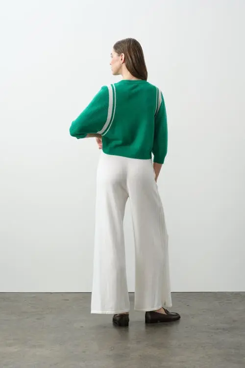 Naked Cashmere Amanda Cropped Dolman Crewneck Sweater