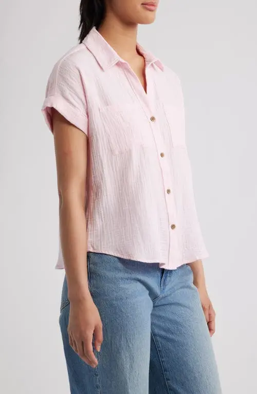 BEACHLUNCHLOUNGE Chicago Gauze Shirt - Pale Pink