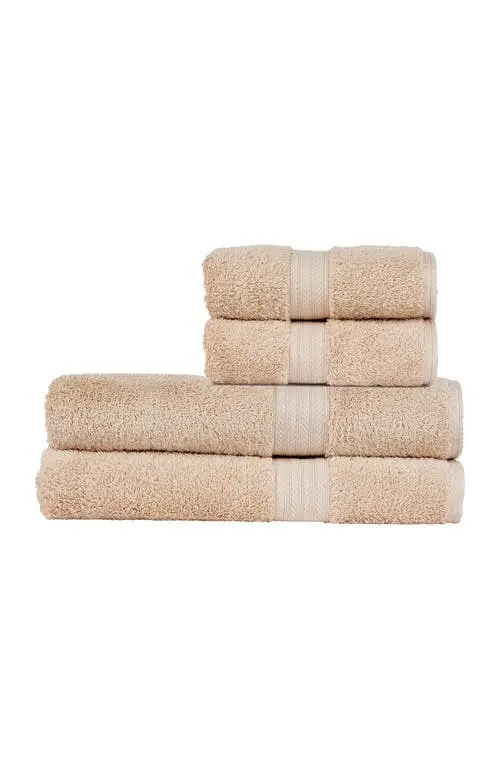 CHRISTY Renaissance Classic 100% Egyptian Cotton 4 Piece Bath Sheet Set - Driftwood