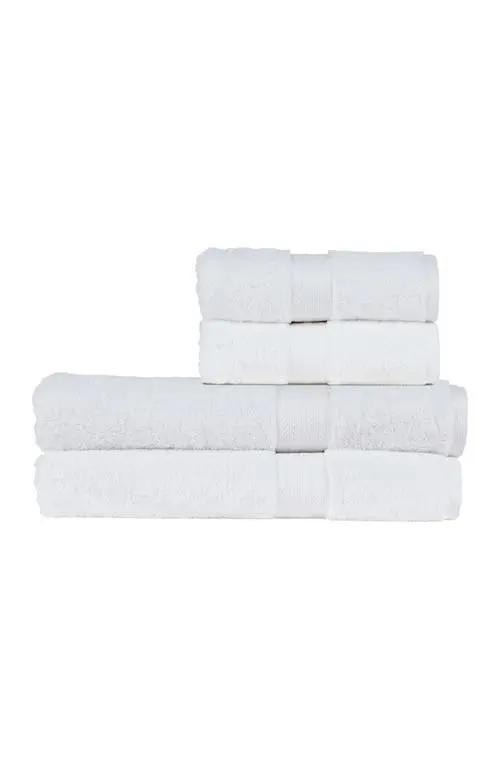 CHRISTY Renaissance Classic 100% Egyptian Cotton 4 Piece Bath Sheet Set - White