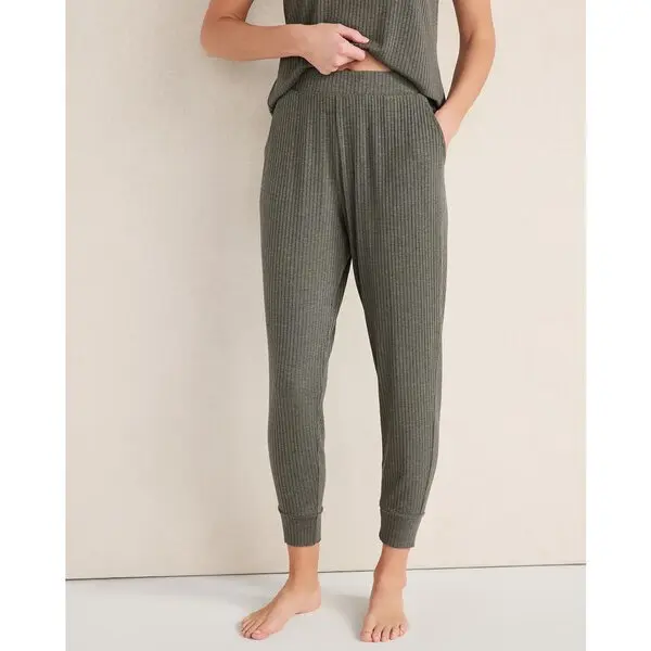 HAVEN WELL WITHIN Rib Knit Joggers - Cypress Hthr