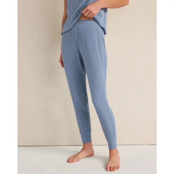 HAVEN WELL WITHIN Rib Knit Joggers - Lake Hthr