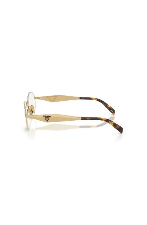 Prada Oval Optical Glasses - Gold
