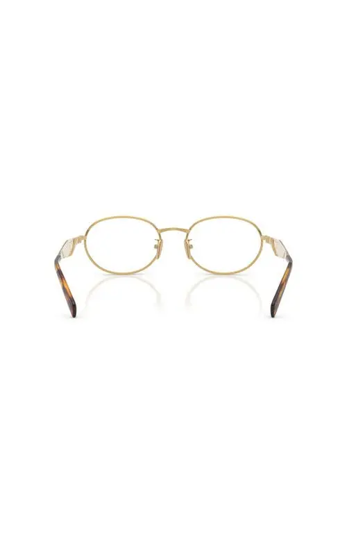 Prada Oval Optical Glasses - Gold