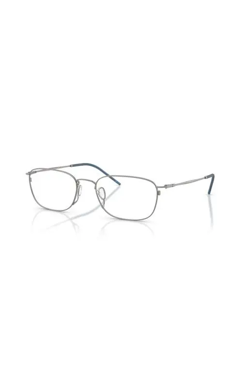 Giorgio Armani Rectangle Full Rim Eyeglasses - Grey