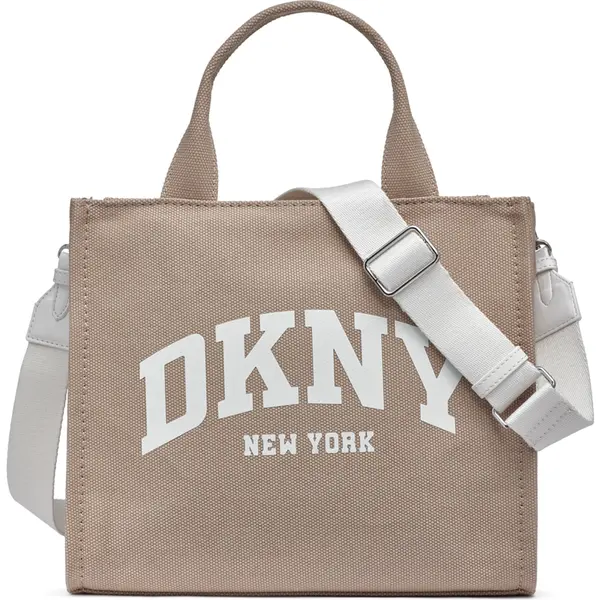 Dkny Hadlee Medium Tote Bag - Light Khaki/marshmallow