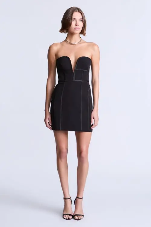 Bcbgmaxazria Julia Strapless Corseted Mini Dress