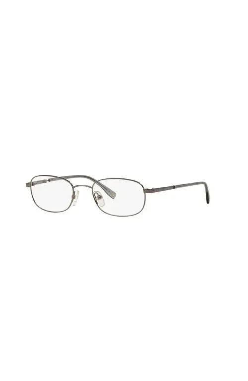 Brooks Brothers Oval Full Rim Metal Eyeglasses - Grey
