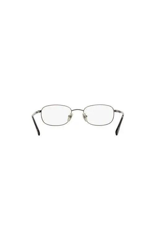 Brooks Brothers Oval Full Rim Metal Eyeglasses