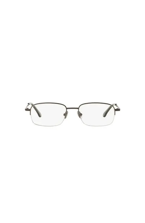 Brooks Brothers 56mm Rectangle Semi-rimmed Eyeglasses