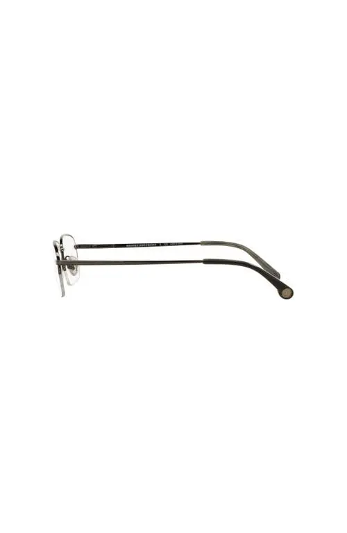 Brooks Brothers 56mm Rectangle Semi-rimmed Eyeglasses