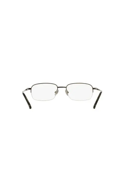Brooks Brothers 56mm Rectangle Semi-rimmed Eyeglasses