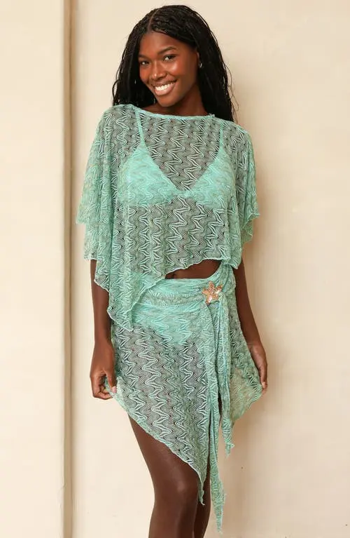DIPPIN DAISY'S Isadora Wrap Skirt - Aruba Blue