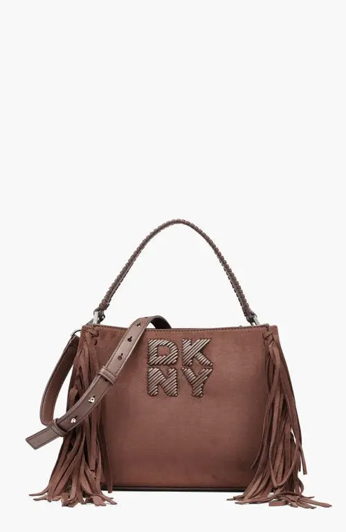 Dkny Foster Medium Satchel With Fringe Detail