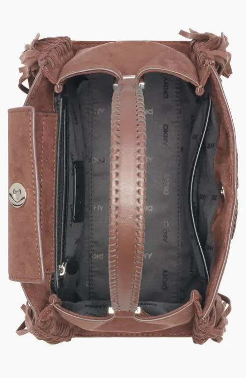 Dkny Foster Medium Satchel With Fringe Detail