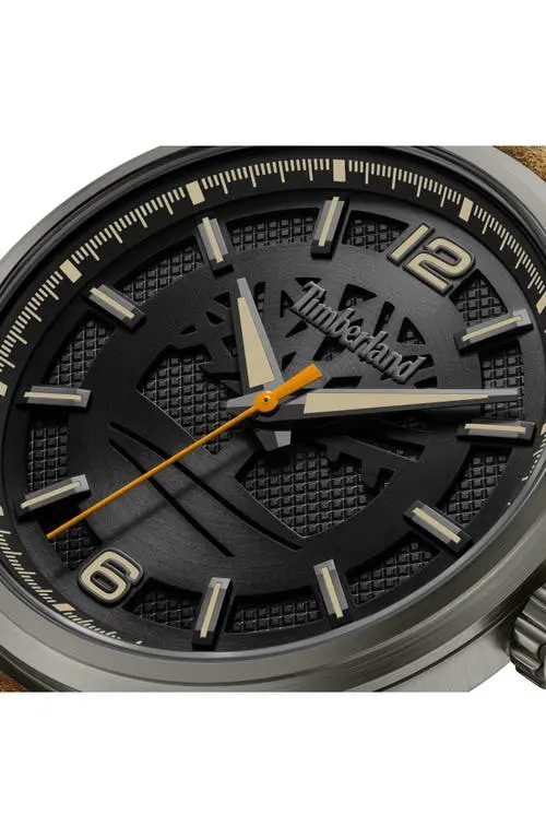 Timberland Driscoll Leather Strap Watch - Tan/brown Light