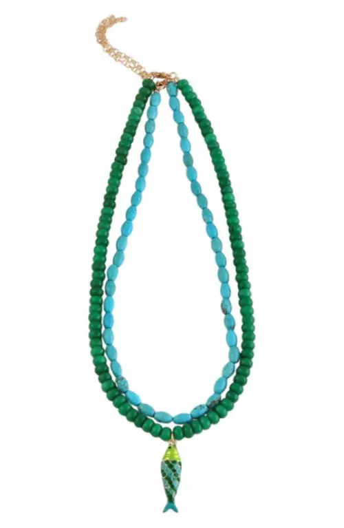 MACRAE & CO. The Seaside 2-pack Necklace Stack - Green