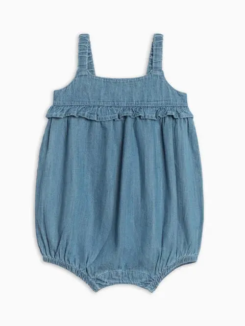 KENDI BY COLORED ORGANICS Gemma Bubble Romper - Chambray