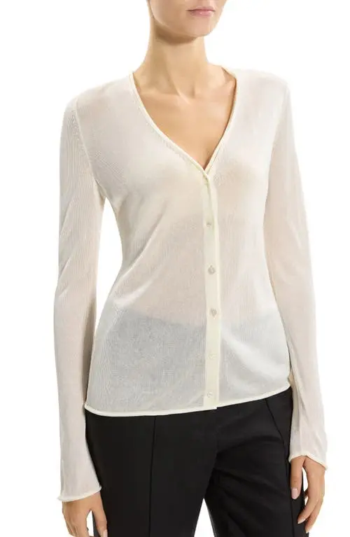 Theory Sheer Lust Jersey Cardigan