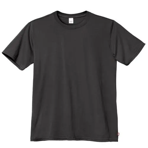 CITY THREADS USA-MADE Soft 100% Organic Cotton Short Sleeve Crew Tee - Charcoal