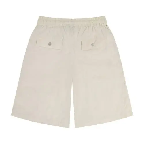 SAINT PERRY Boone Mid-length Straight Cut Shorts In Nylon With Elasticated Waistband - Off-white