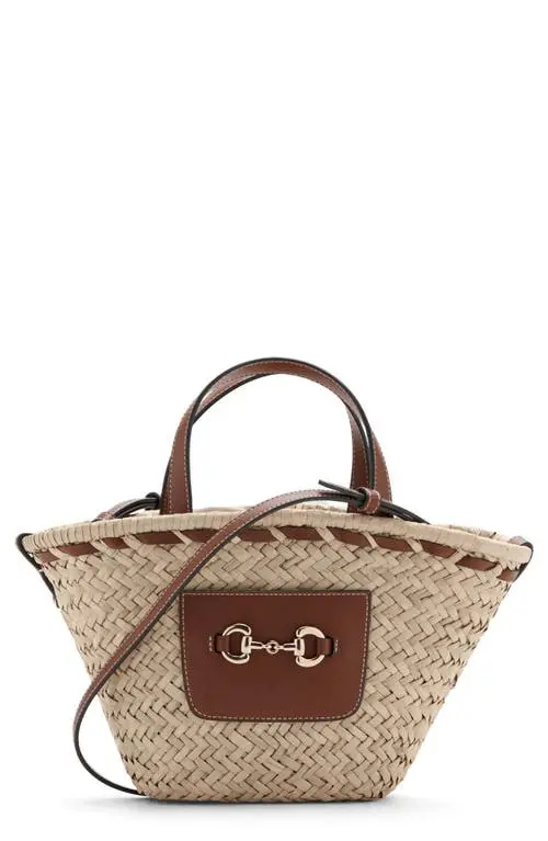 Mango Small Natural Fiber Top Handle Bag