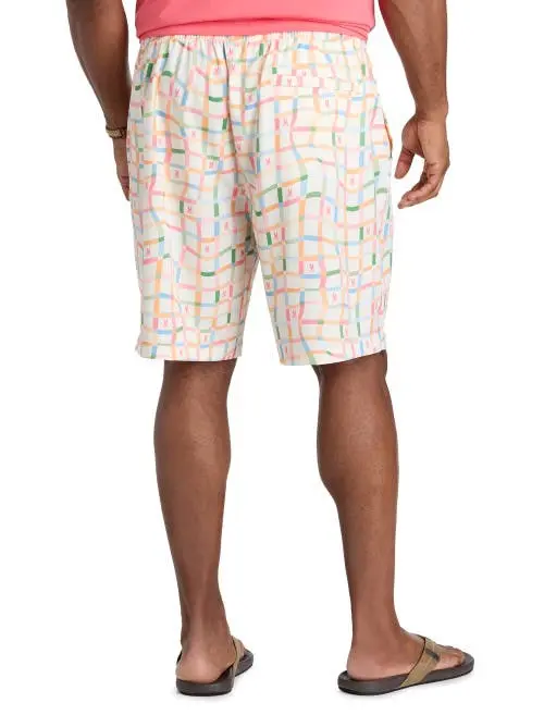 Psycho Bunny Big & Tall Atlas All Over Patterned Swim Trunks