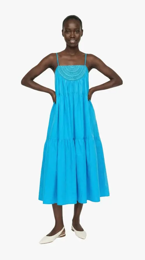 ELEXIAY Etim Dress With Crochet Bib