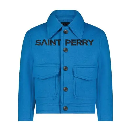 SAINT PERRY The Love Boxy Jacket - Blue
