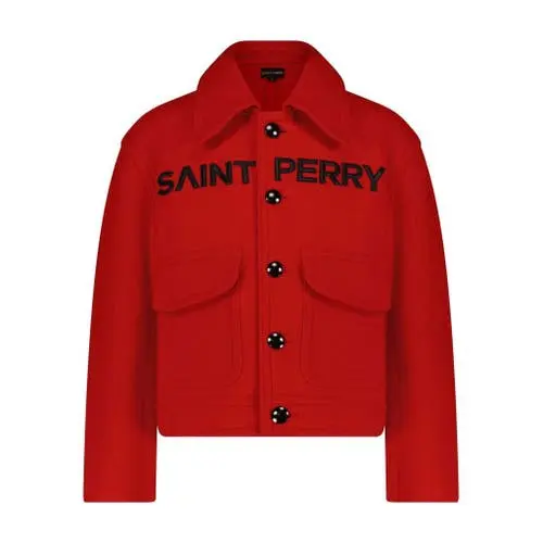 SAINT PERRY The Love Boxy Jacket - Red