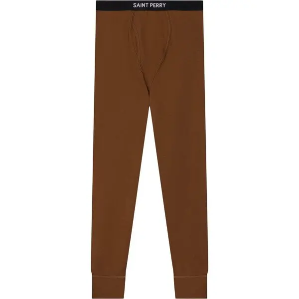 SAINT PERRY Cotton Long Johns - Brown
