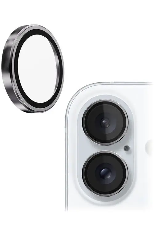 GADGET GUARD Camera Lens Protector For Apple Iphone 16 / Iphone 16 Plus - Silver