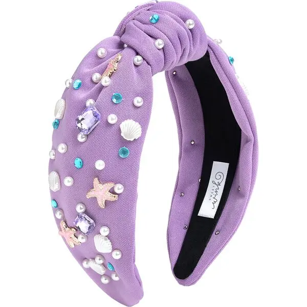 SWEET WINK Mermaid Gemstone Headband - Lavender